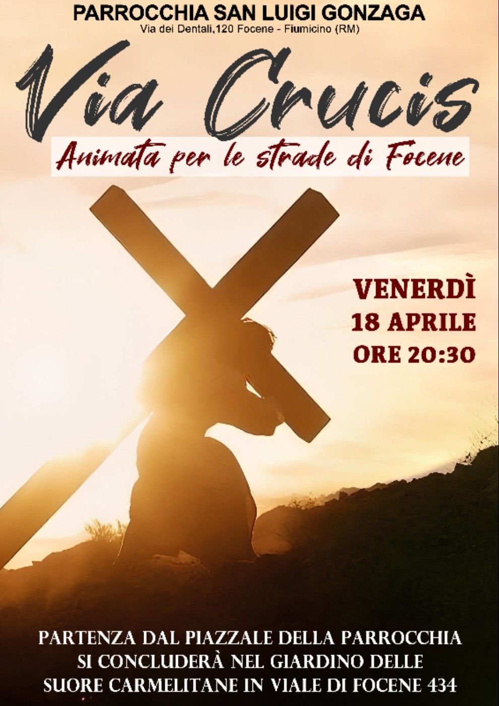Via Crucis a Focene - QFiumicino.com